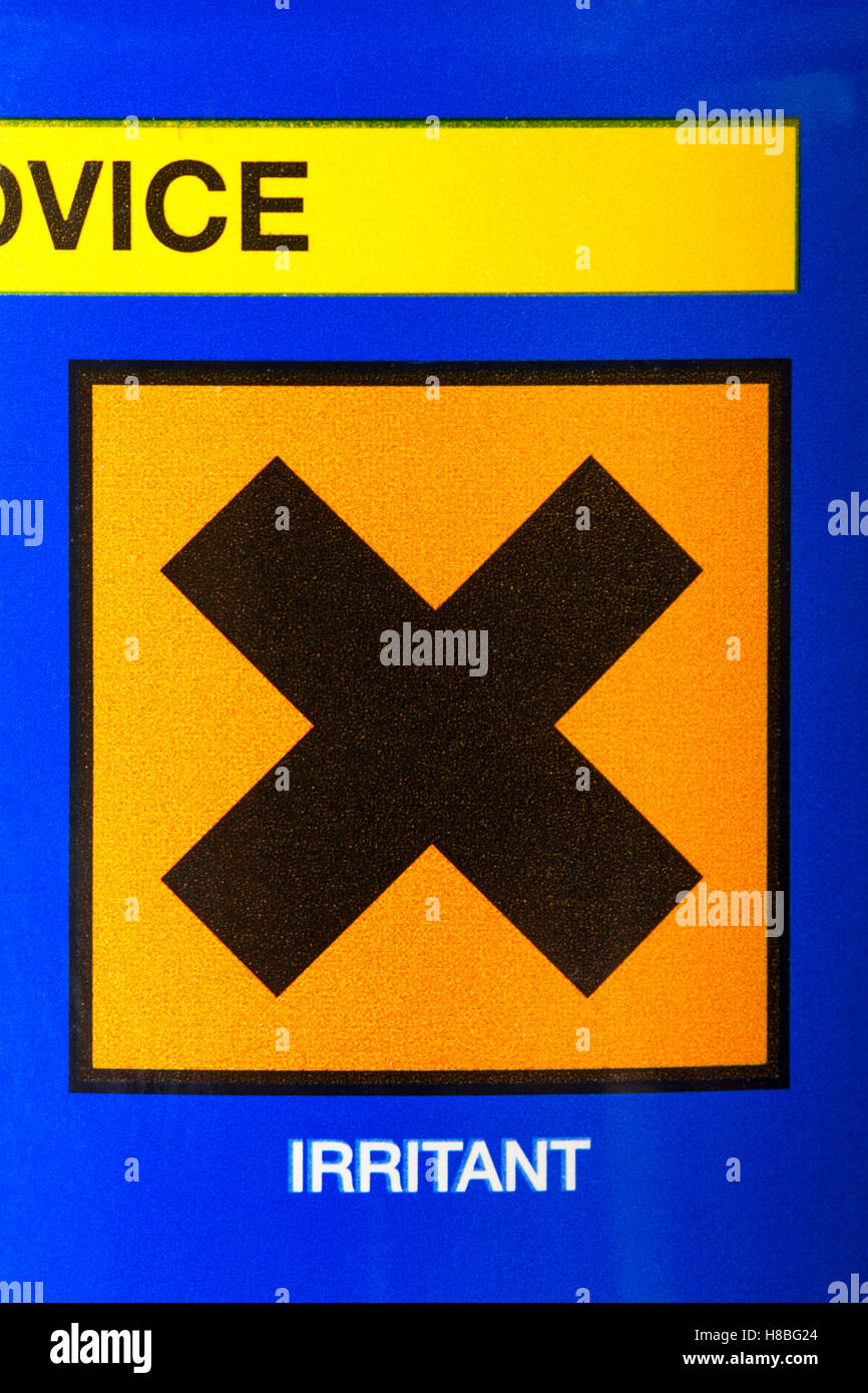 Irritant symbol hi-res stock photography and images - Alamy
