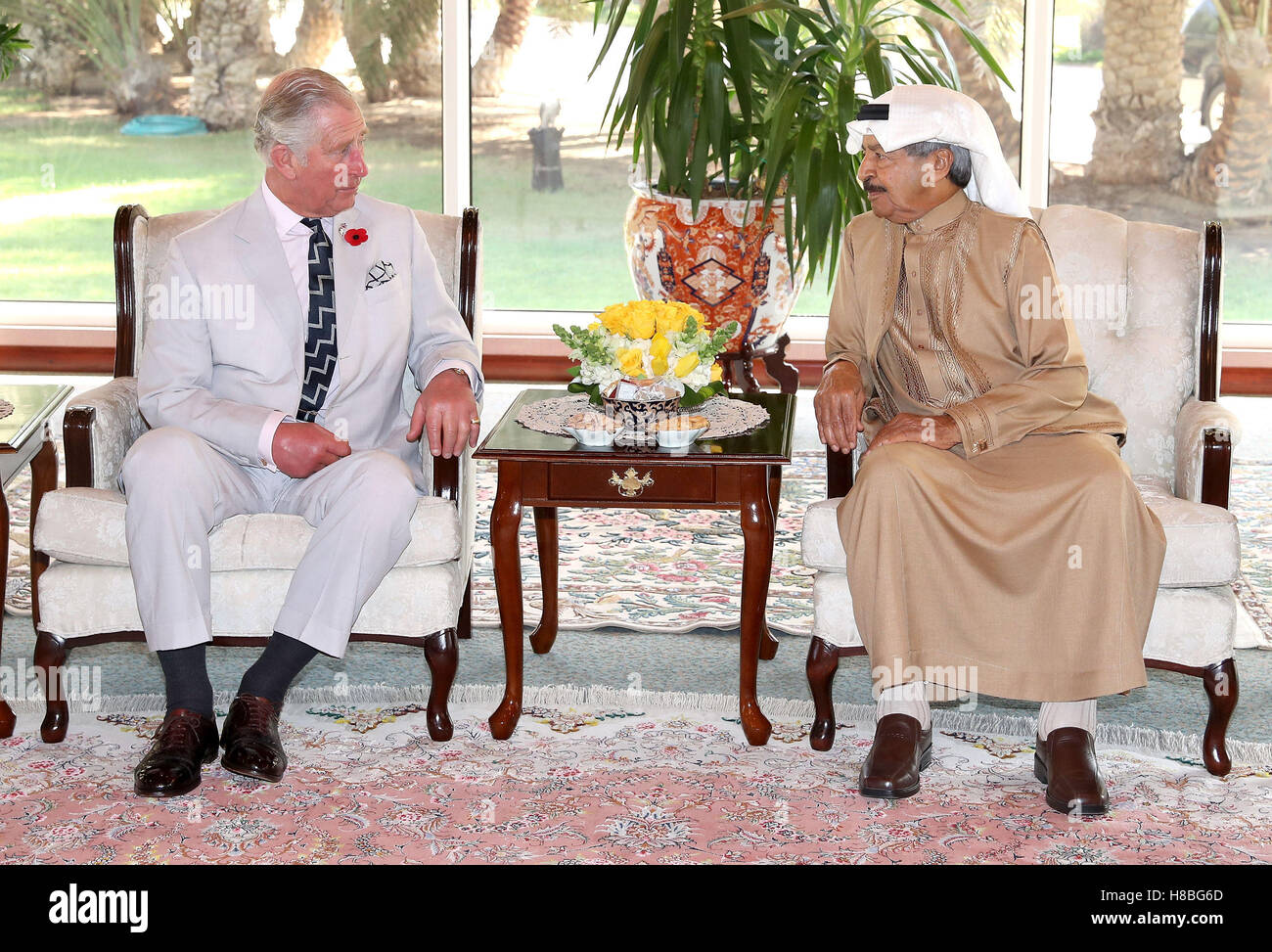 The Prince of Wales meets with Prime Minister of Bahrain Khalifa bin ...