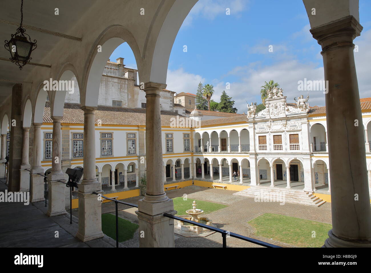 EVORA, PORTUGAL: The University (Antiga Universidade) with Arcades and ...
