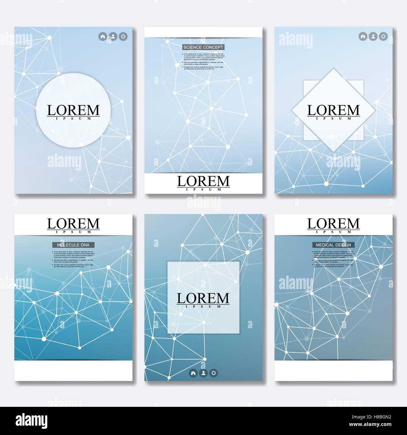 Vector brochure template, flyer, cover magazine in A4 size. Structure ...