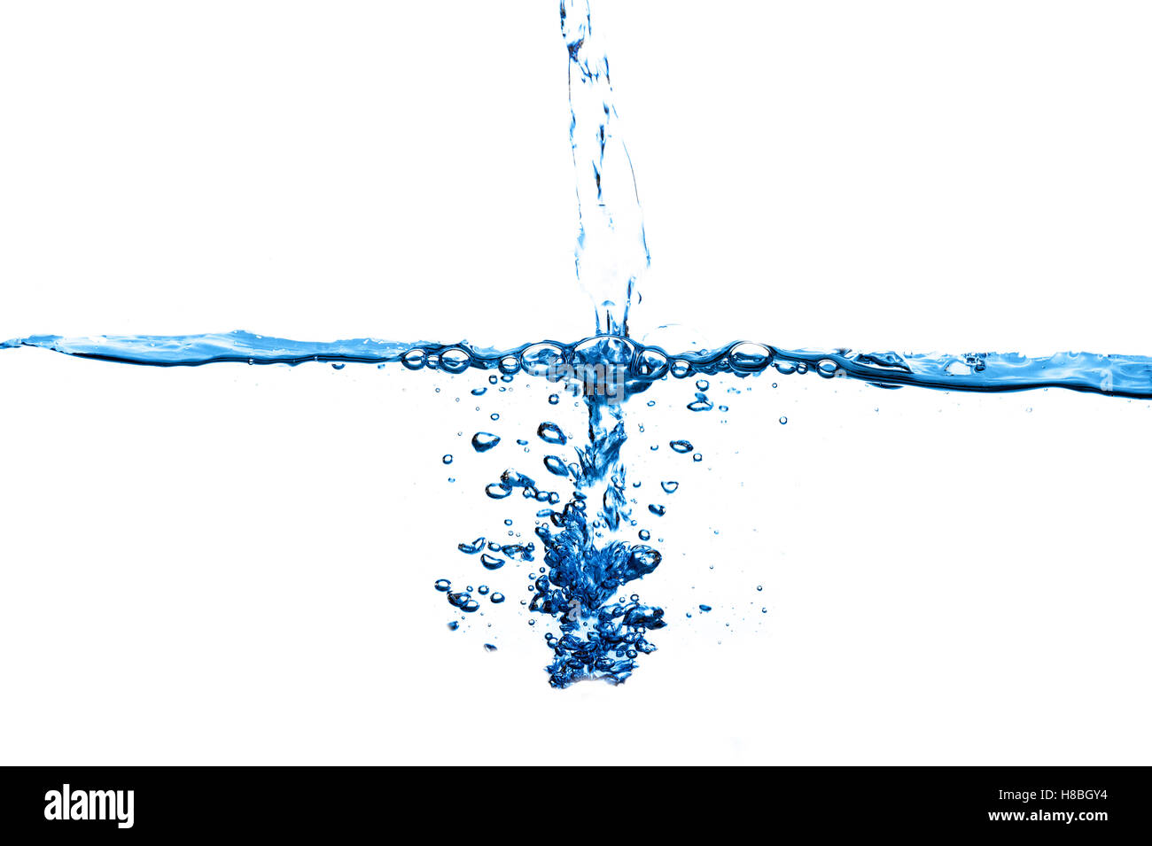 Isolated shot of water splashing Stock Photo - Alamy