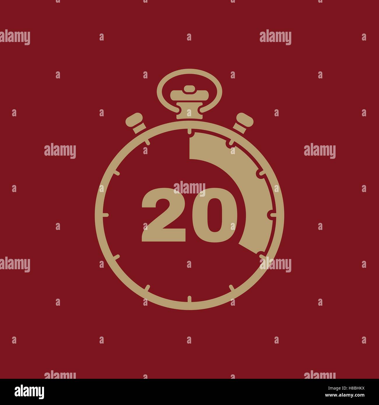 20 second countdown timer Stock Vector Images - Alamy