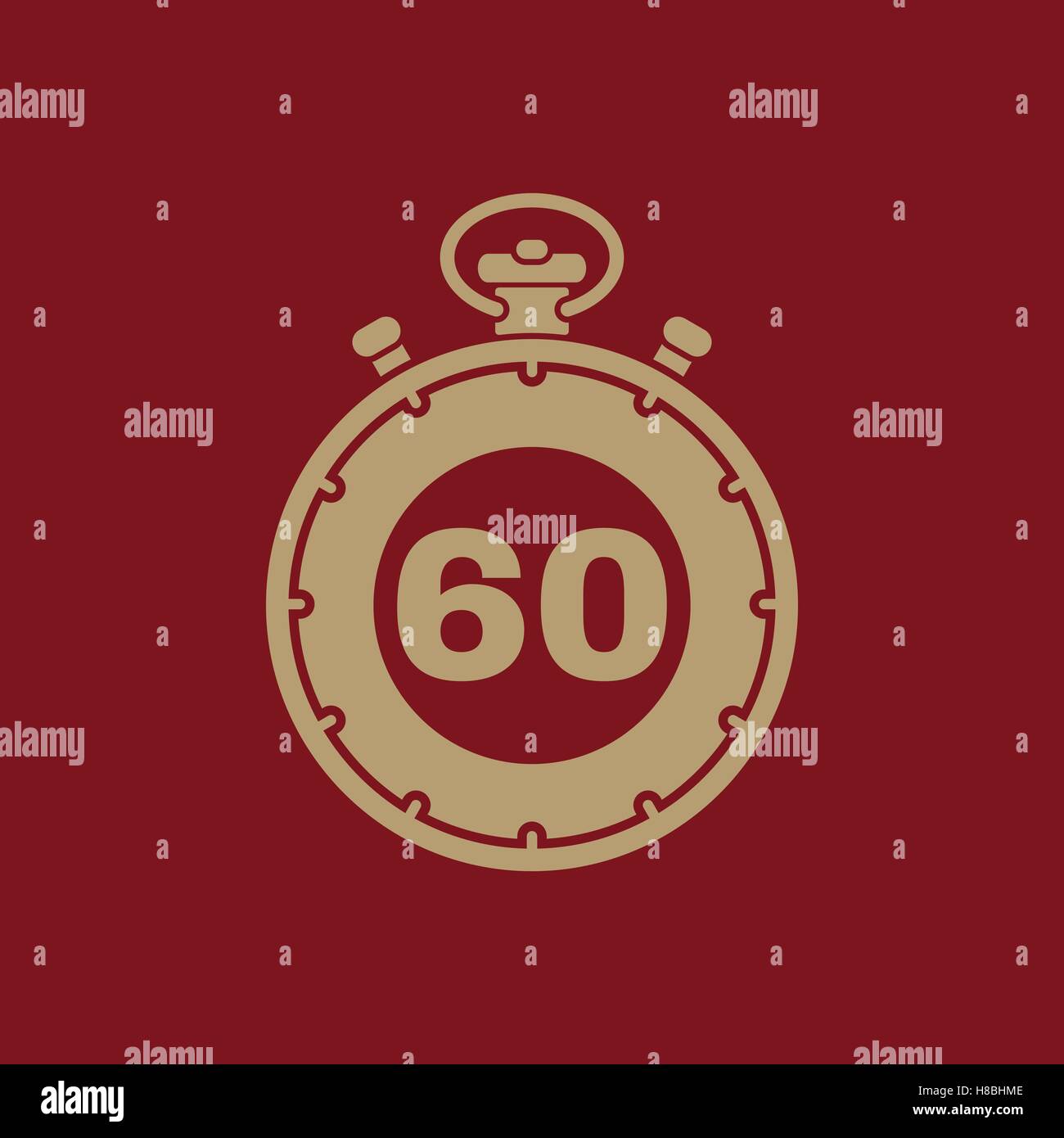 The 60 Seconds Minutes Stopwatch Icon Clock And Watch Timer Countdown Stopwatch Symbol Ui