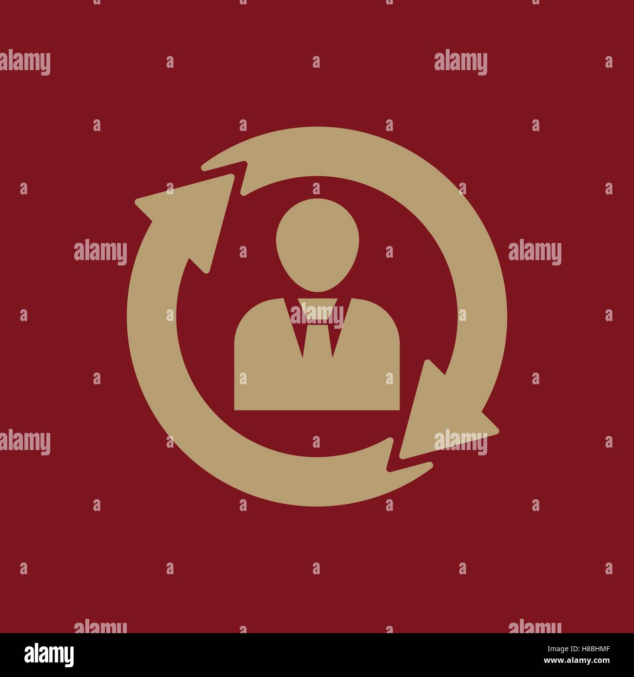 The management and rotation icon. Management and rotation, partnership ...