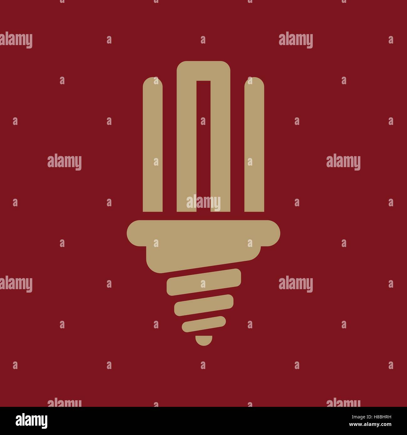 The fluorescent light bulb icon. Lamp and bulb, lightbulb symbol.UI ...