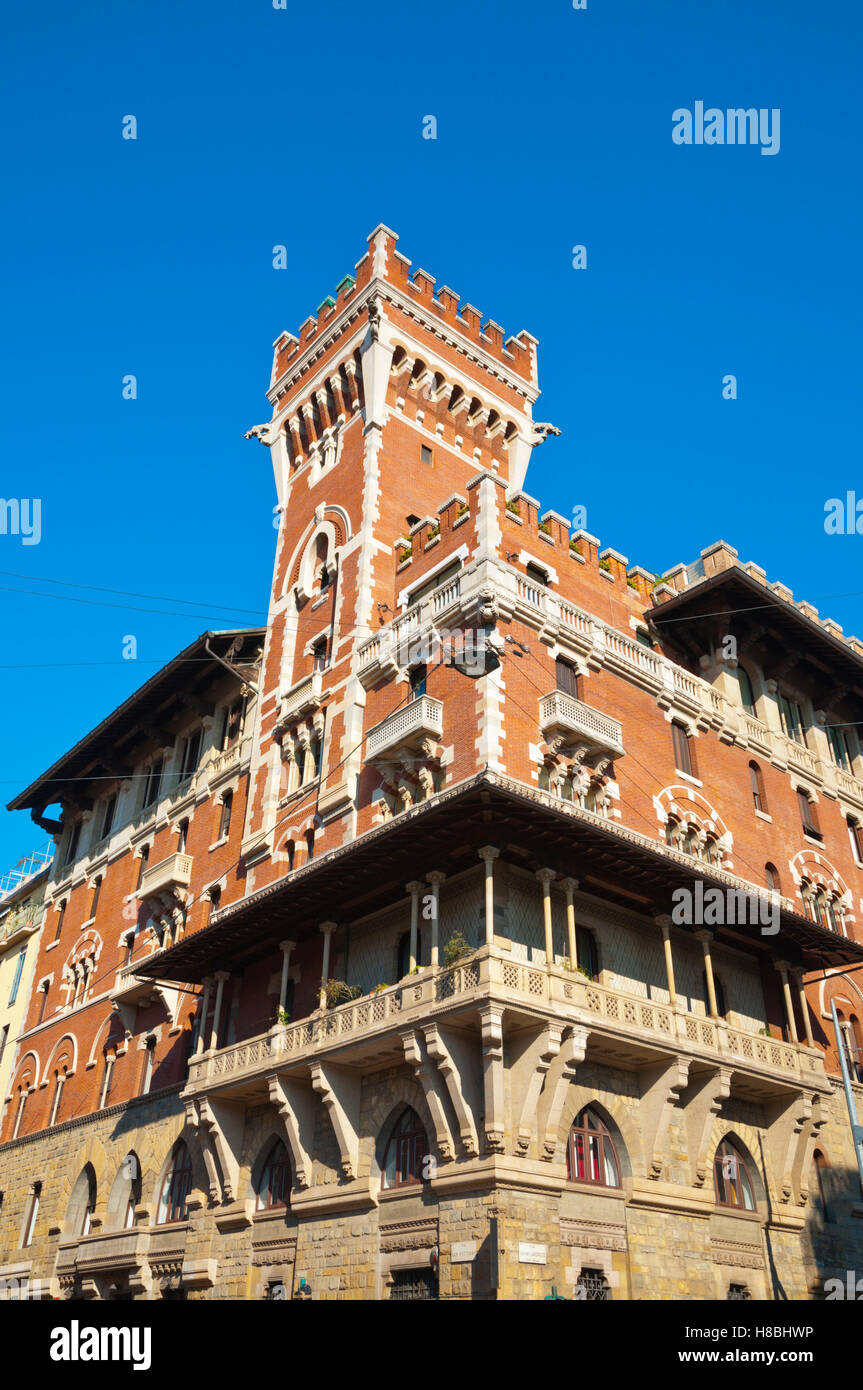 Castello Cova, Via San Vittore, Milan, Lombardy, Italy Stock Photo - Alamy
