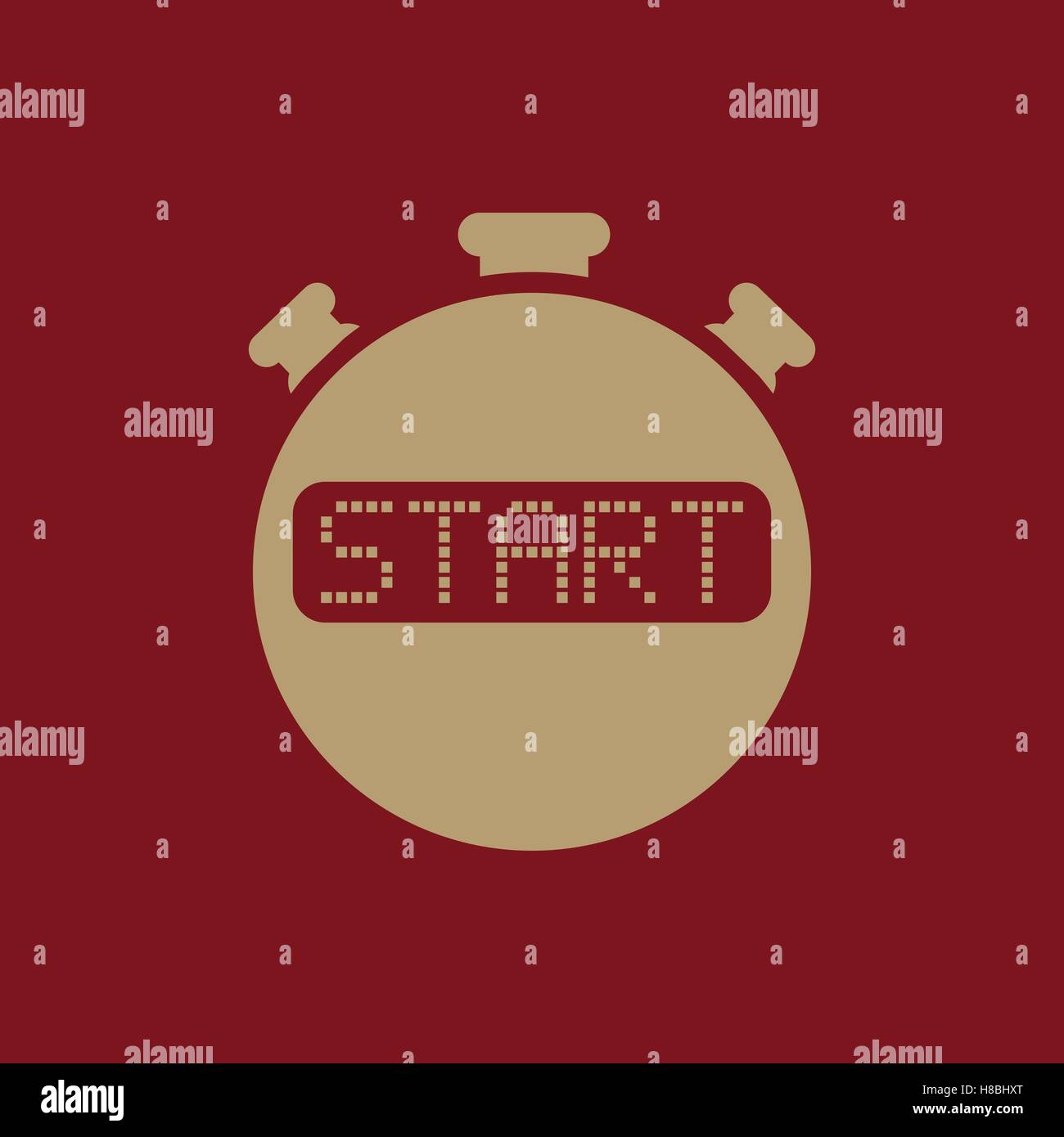 The start stopwatch icon. Clock and watch, timer, countdown, stopwatch ...