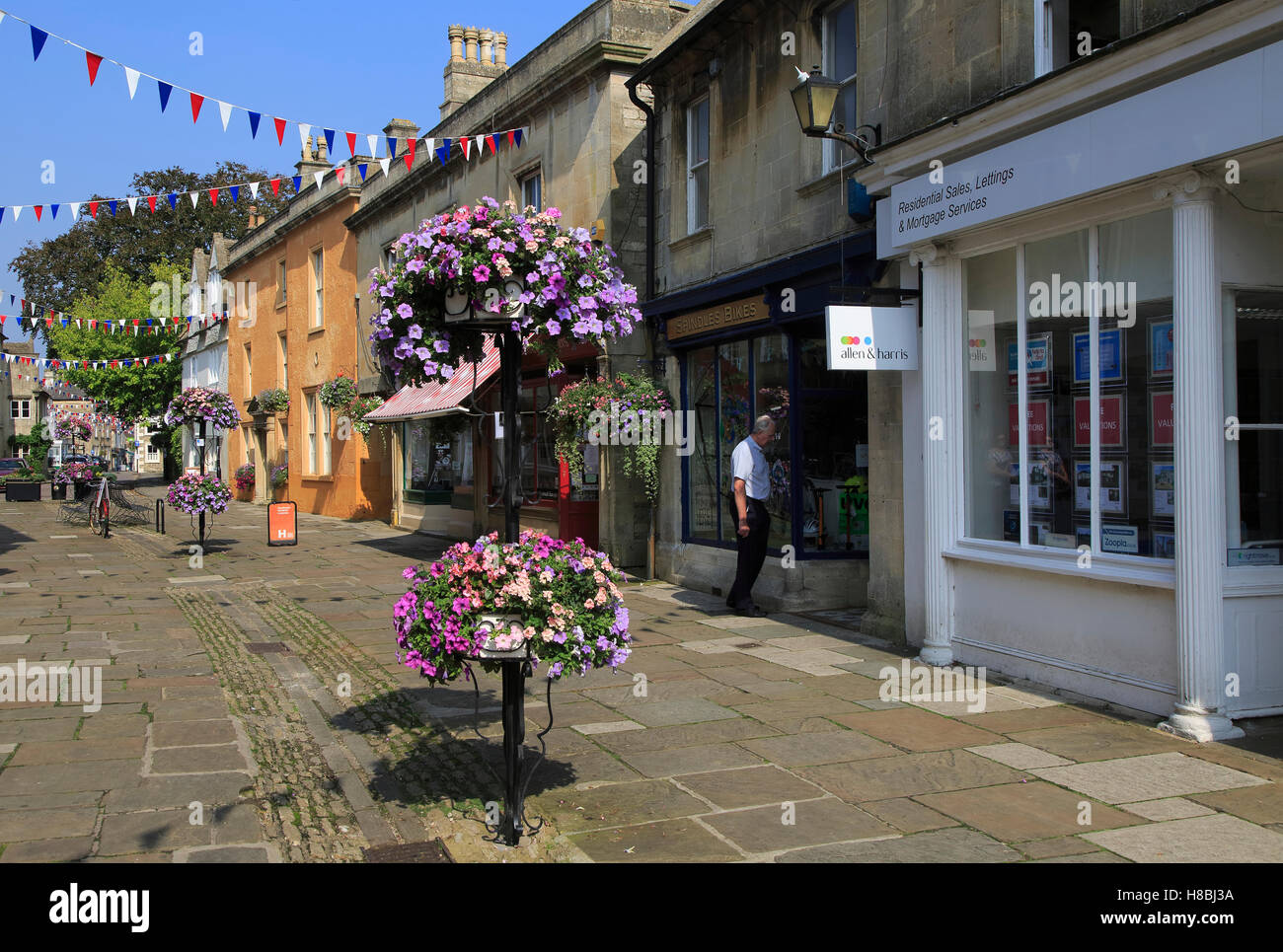 Historic buildings in town of Corsham, Wiltshire, England, UK Stock ...