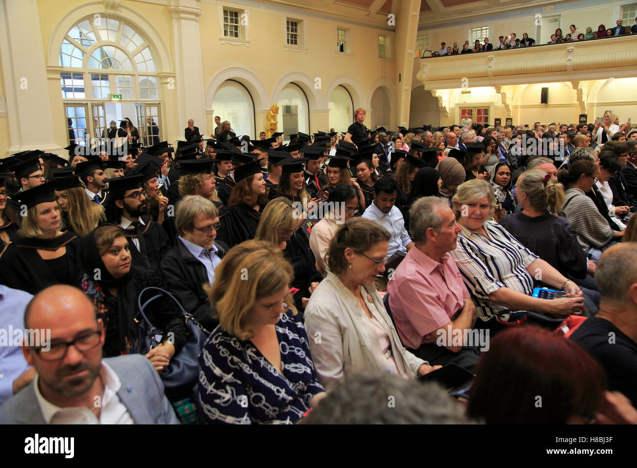 Audience at graduation ceremony, Goldsmiths, University of London ...