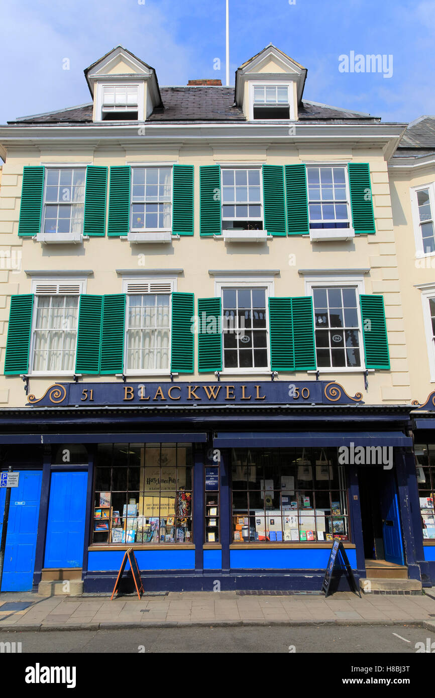 Blackwell's bookshop, Broad Street, Oxford, England, UK Stock Photo - Alamy