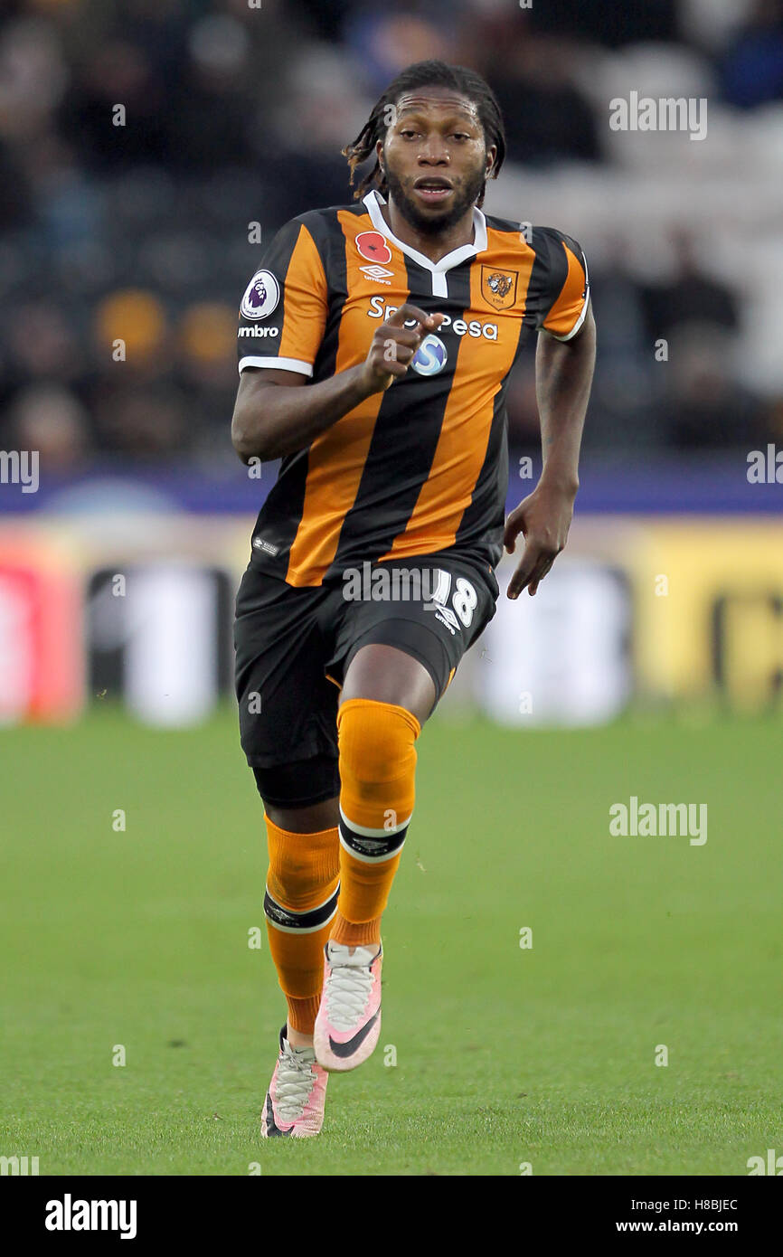 Dieumerci Mbokani, Hull City Stock Photo - Alamy