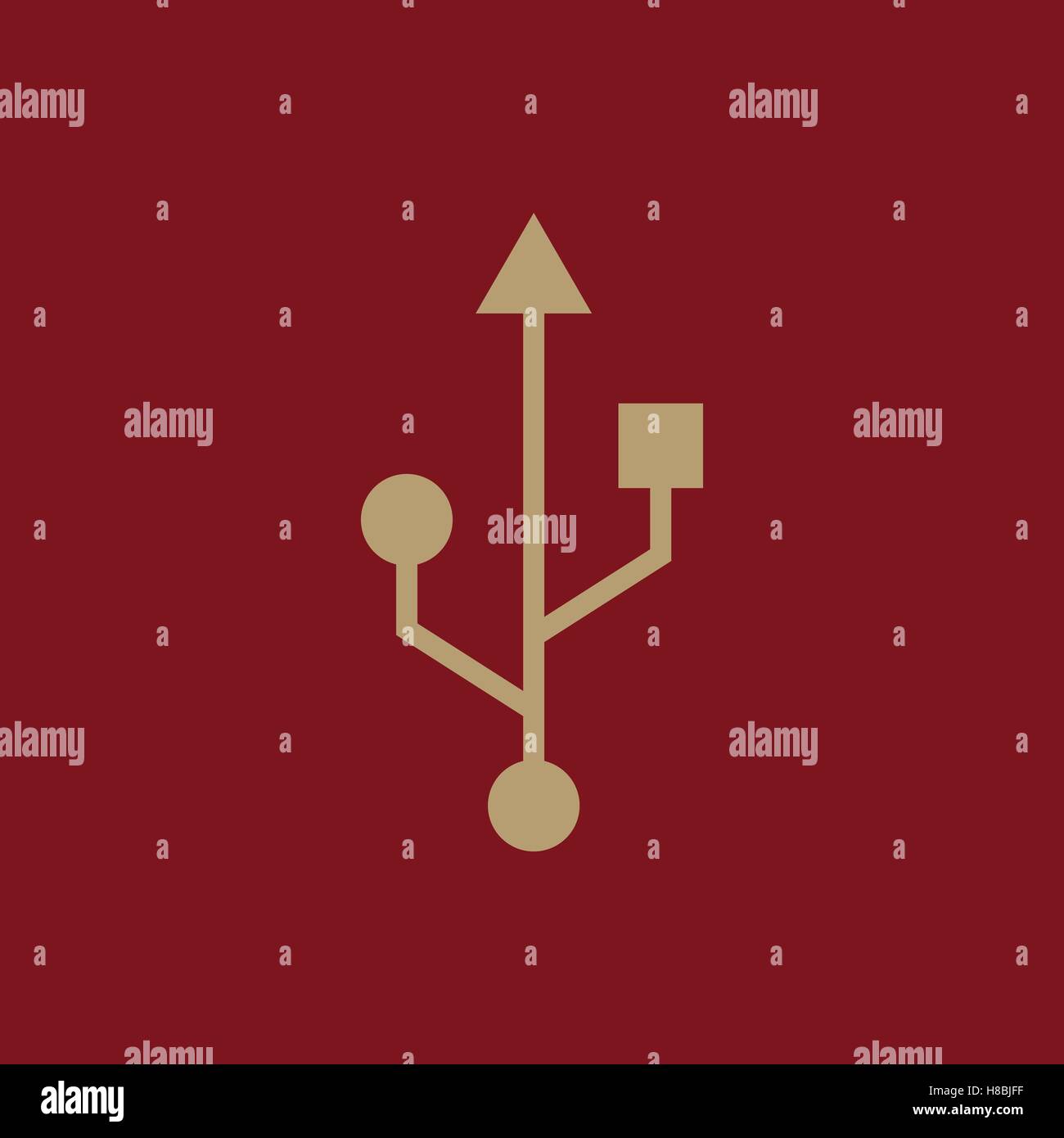 The usb icon. Transfer and connection, data, usb symbol. UI. Web. Logo ...