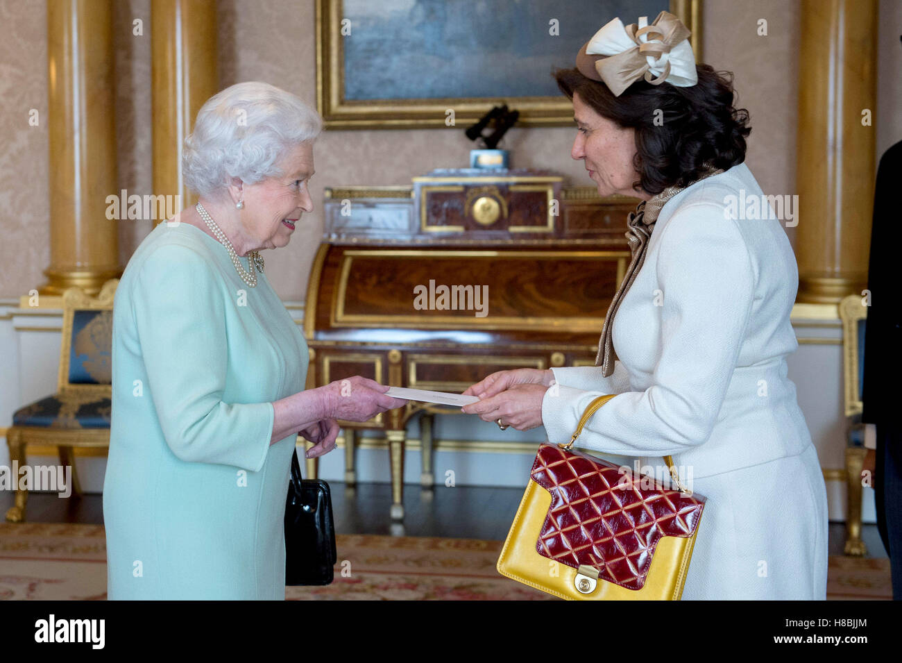 Her Excellency Ms. Elisabeth Hayek-Weinmann accompanied by her husband ...