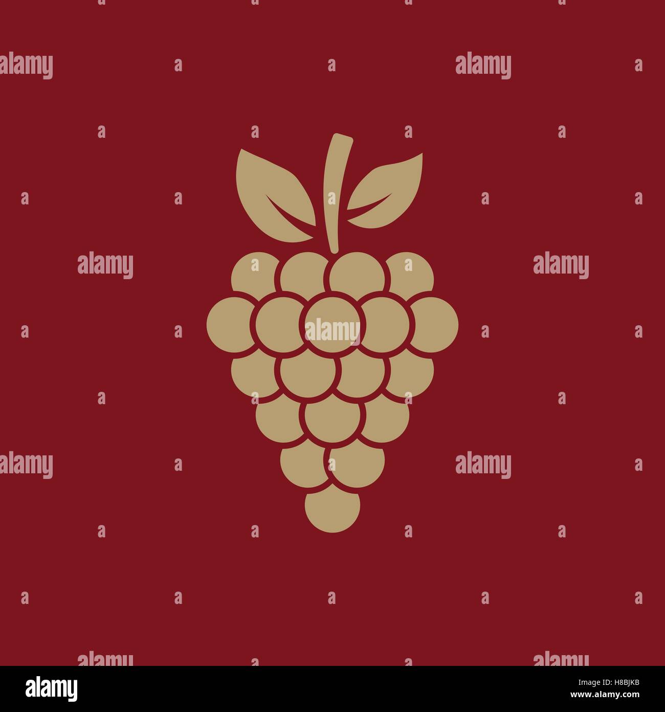 The grapes icon. Grape, grapes, wine symbol. UI. Web. Logo. Sign. Flat ...