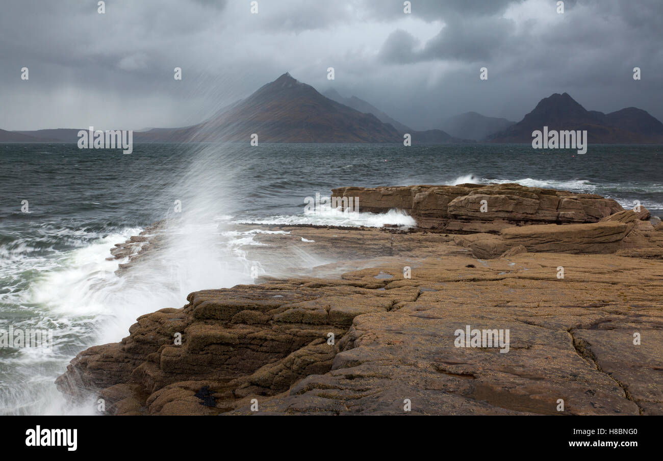 Stormy sky over coast, Isle of Skye, Scotland Stock Photo - Alamy