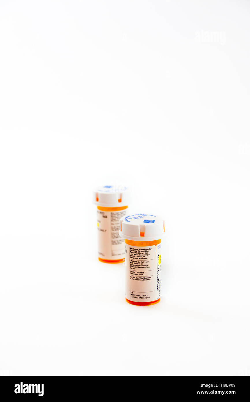 Two prescription bottles hi-res stock photography and images - Alamy