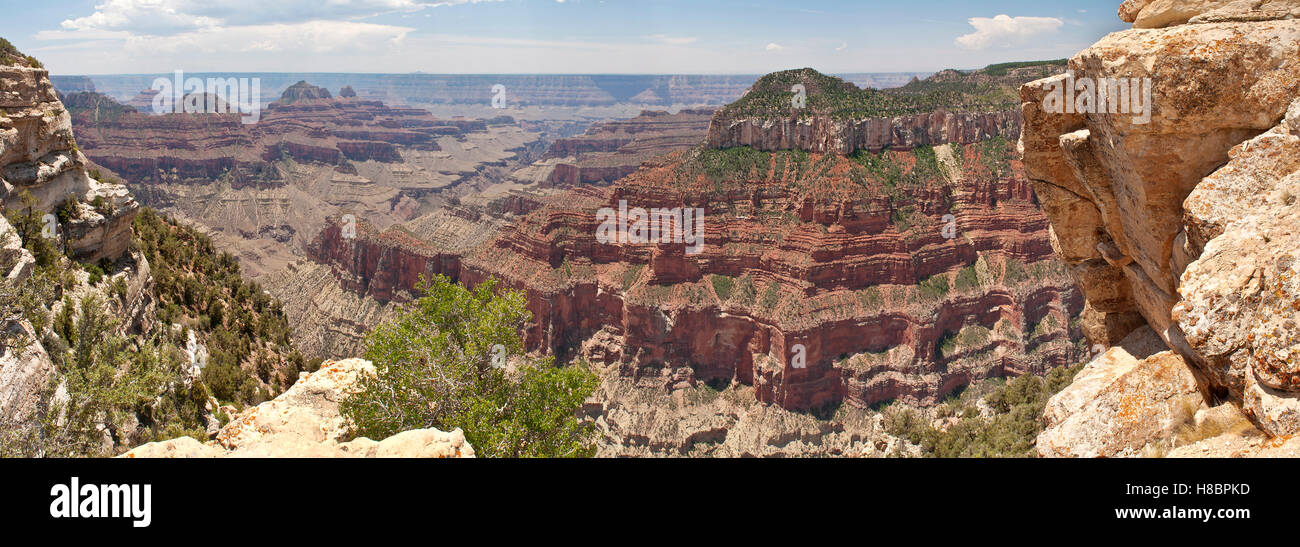 Sedimentary rock layers, Bright Angel Point, Grand Canyon, Arizona ...