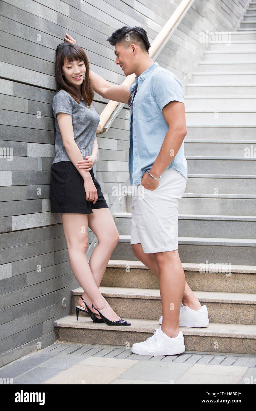 Happy young Chinese couple Stock Photo - Alamy
