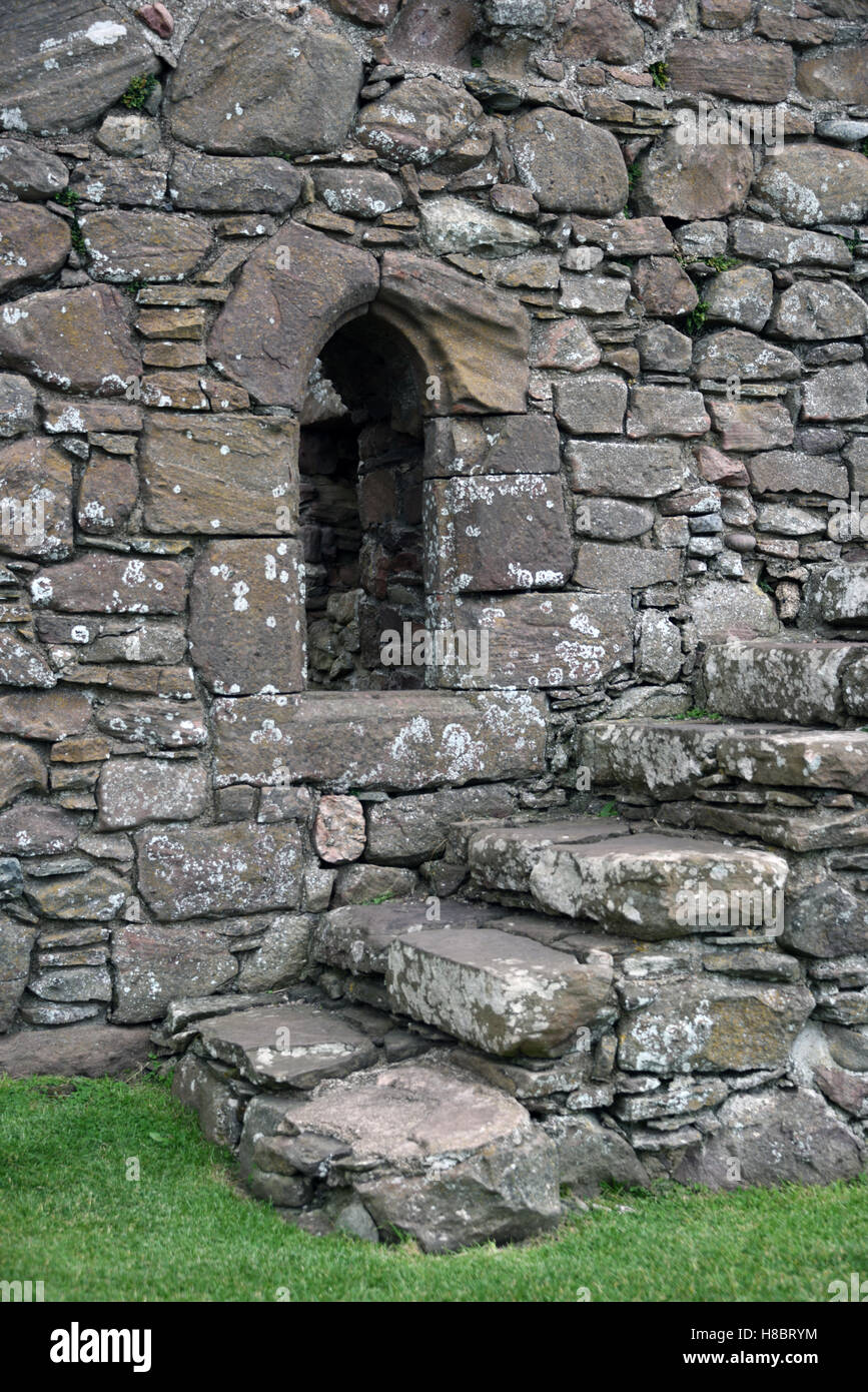 Dunnottar Castle Stone Stairs Stock Photo - Alamy