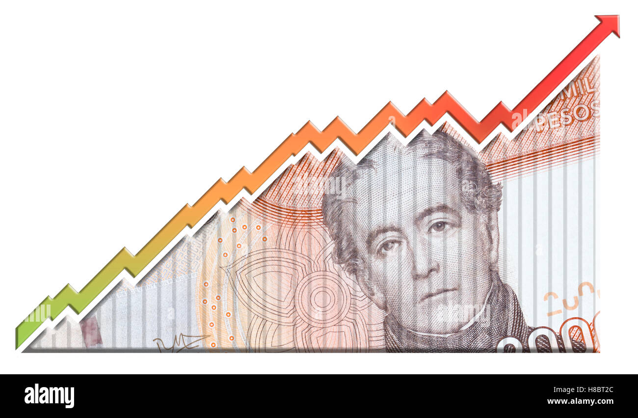 A money bill looking like a growth graph with an upwardspointing arrow ...