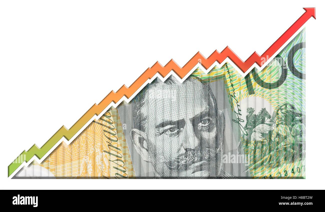 A money bill looking like a growth graph with an upwardspointing arrow ...