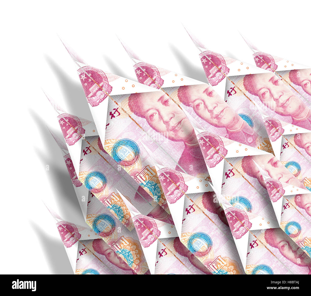 Flying money china hi-res stock photography and images - Alamy