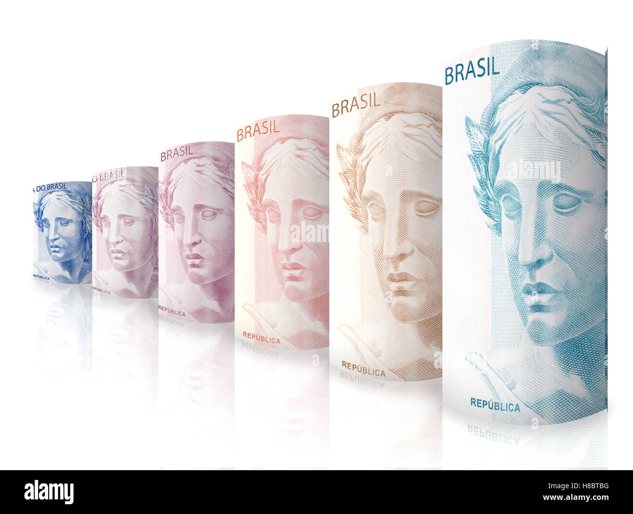 Different money bills standing hi-res stock photography and images - Alamy