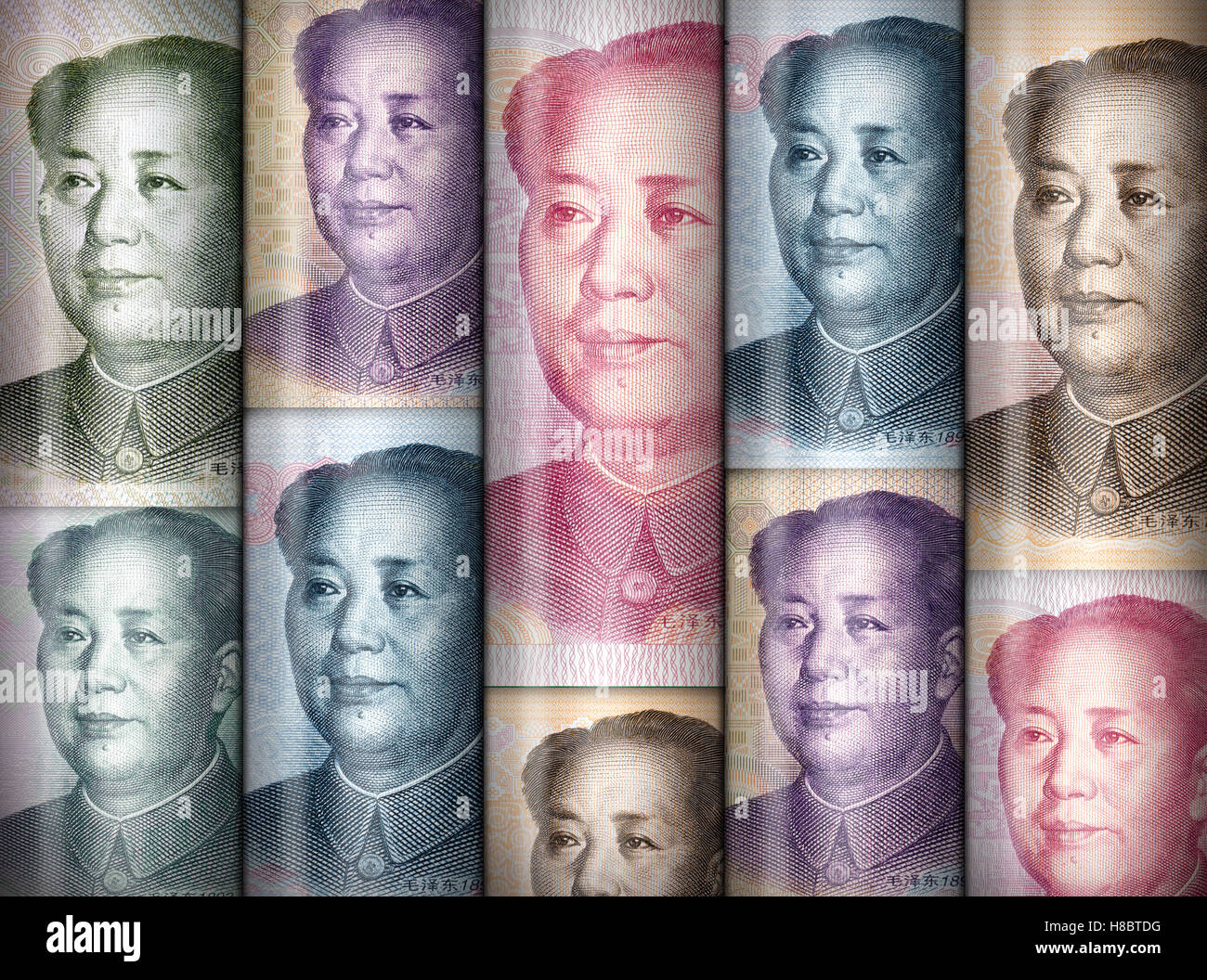Different money bills stacke over each other forming a money wall Stock ...