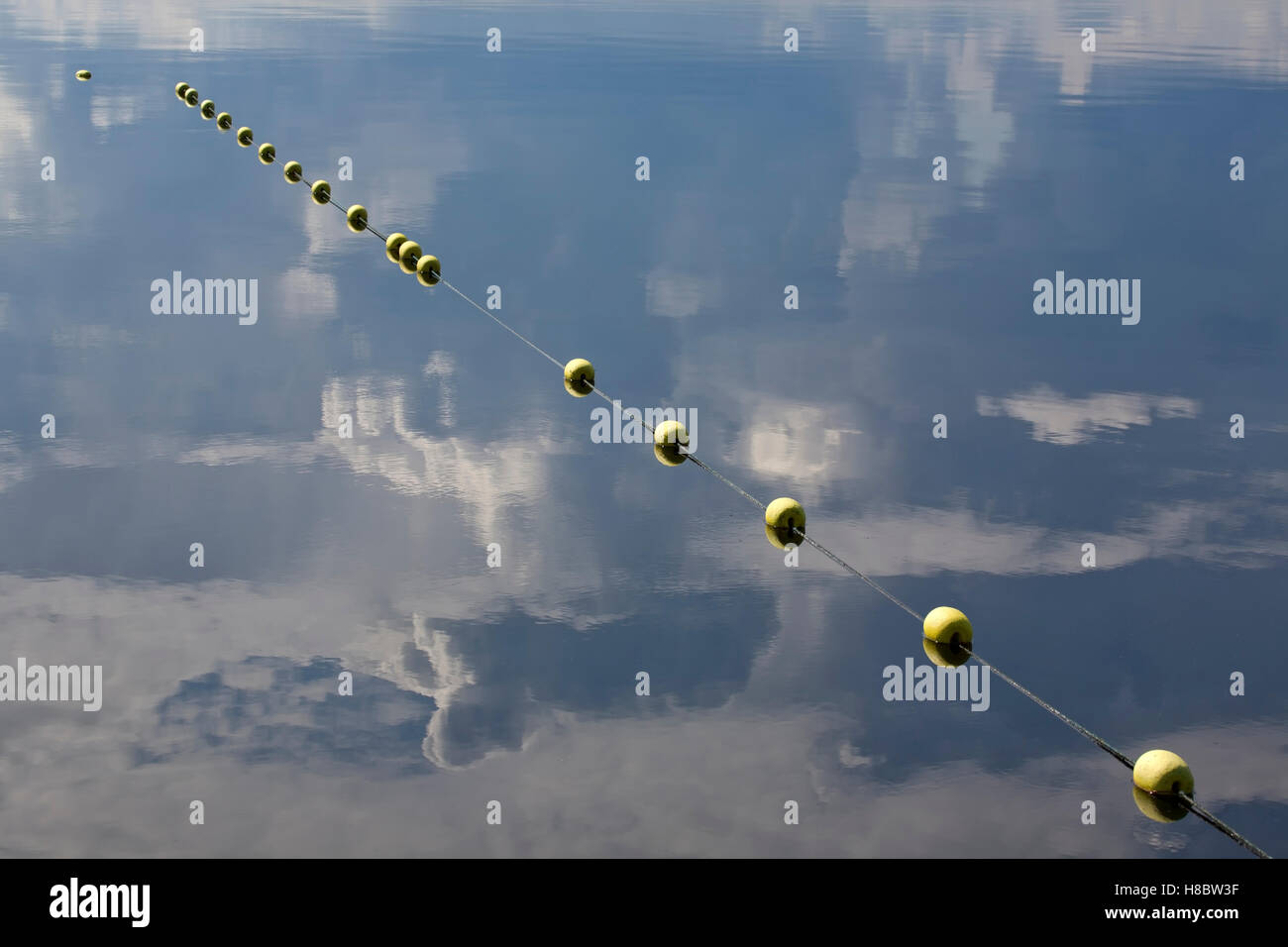 line of buoys Stock Photo - Alamy