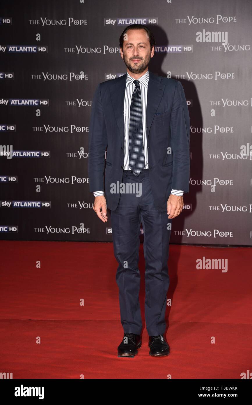 Luigi De Laurentis attending a preview screening of 'The Young Pope ...
