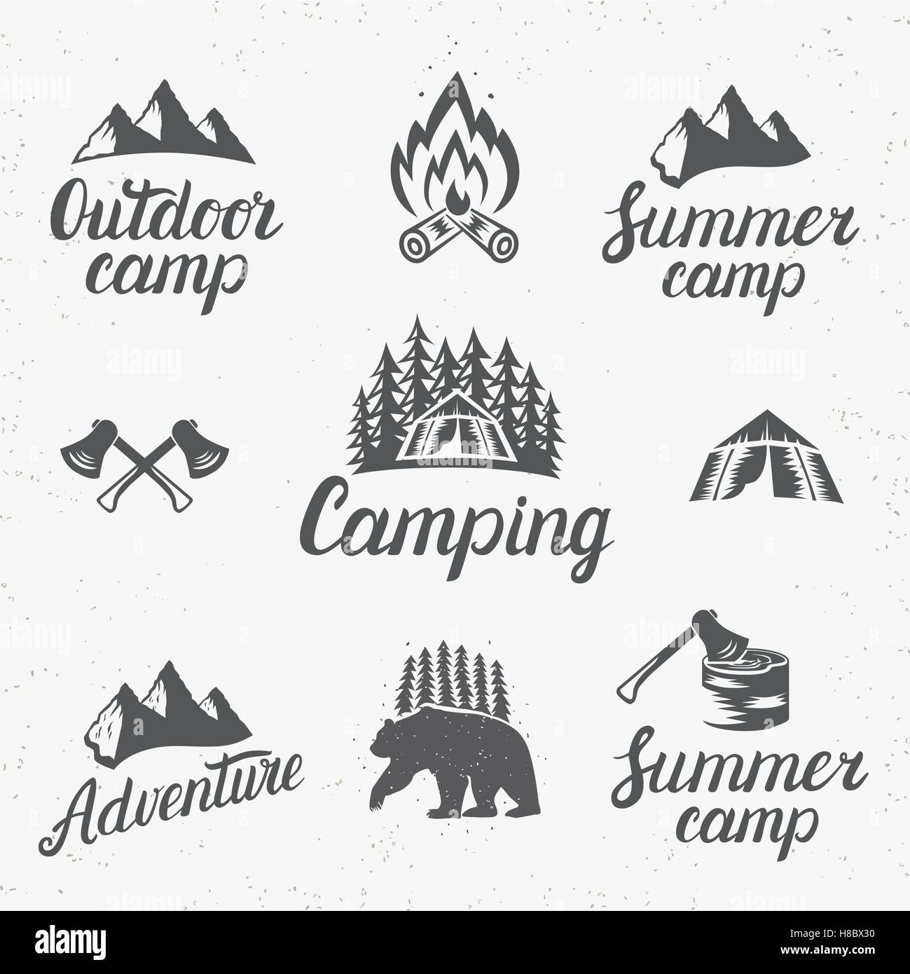 Outdoor symbols Stock Vector Images - Alamy