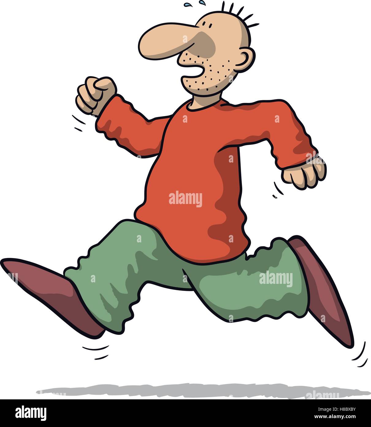 Man Running Cartoon High Resolution Stock Photography and Images - Alamy