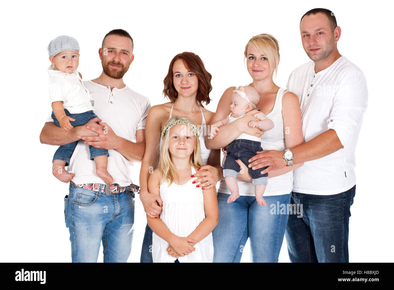 Family fun together Cut Out Stock Images & Pictures - Alamy