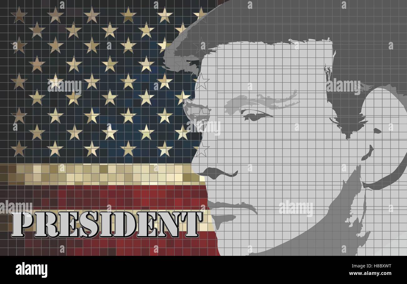 Donald Trump President of the United States Stock Vector Image & Art ...