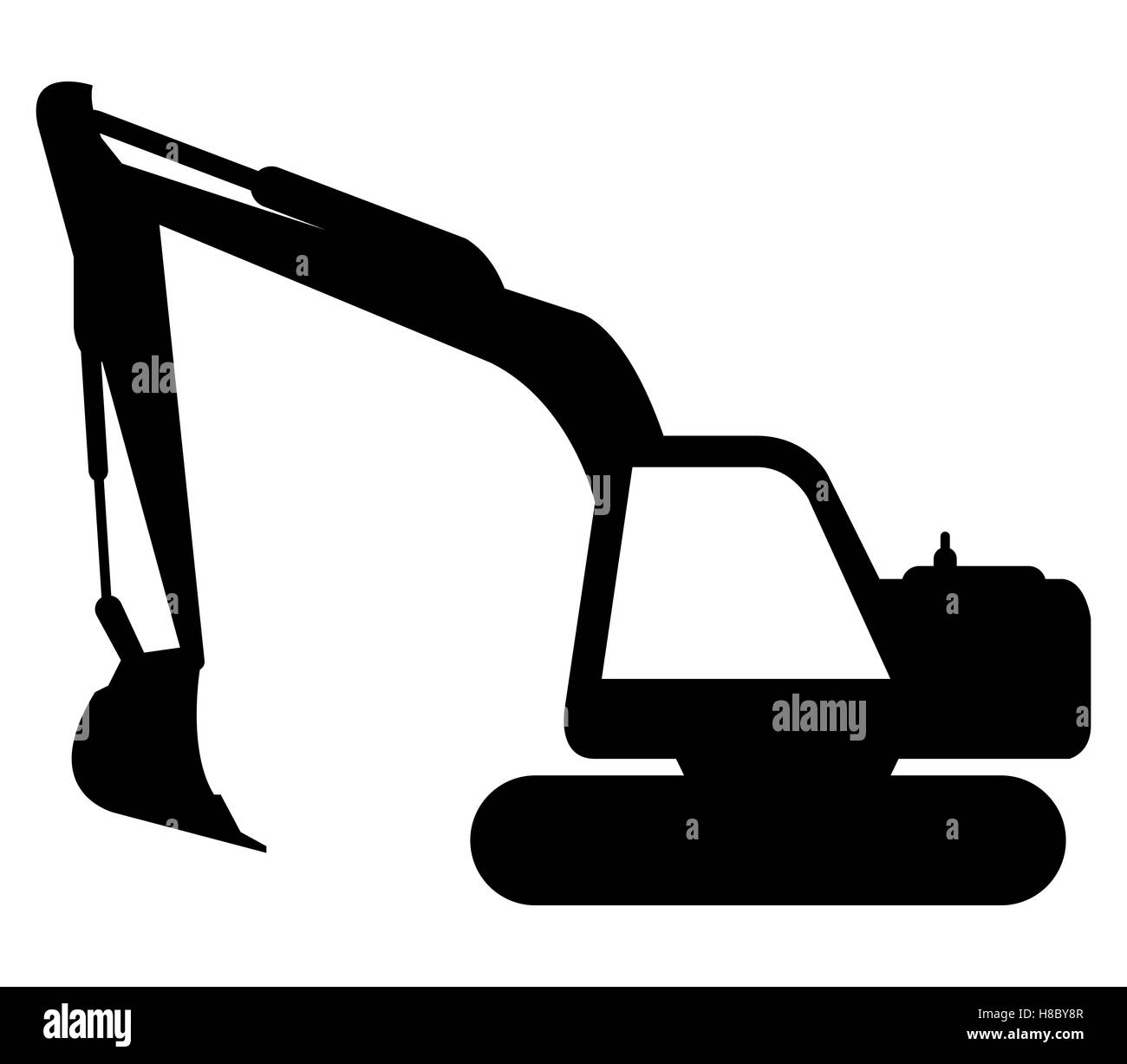 Excavator icon hi-res stock photography and images - Alamy