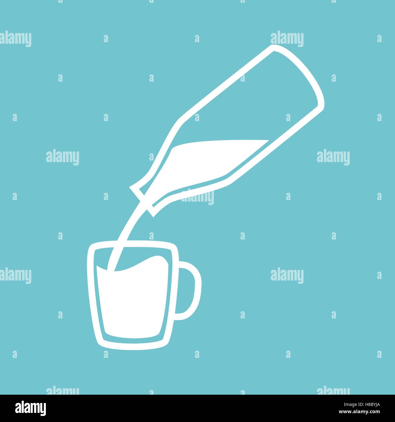 Organic beverage bottle Stock Vector Images - Alamy