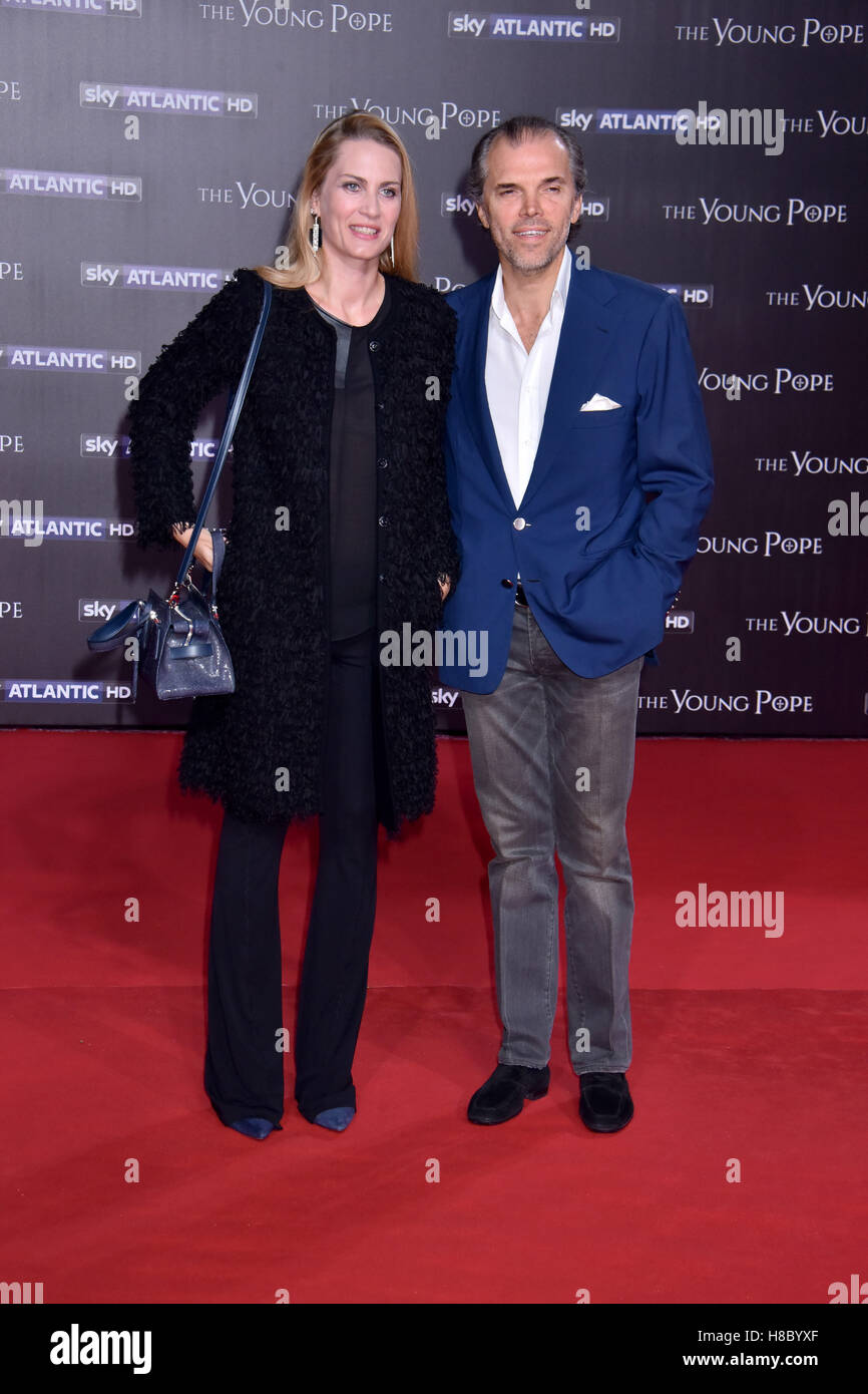 Isabella Borromeo and Ugo Brachetti Peretti attending the photocall and ...