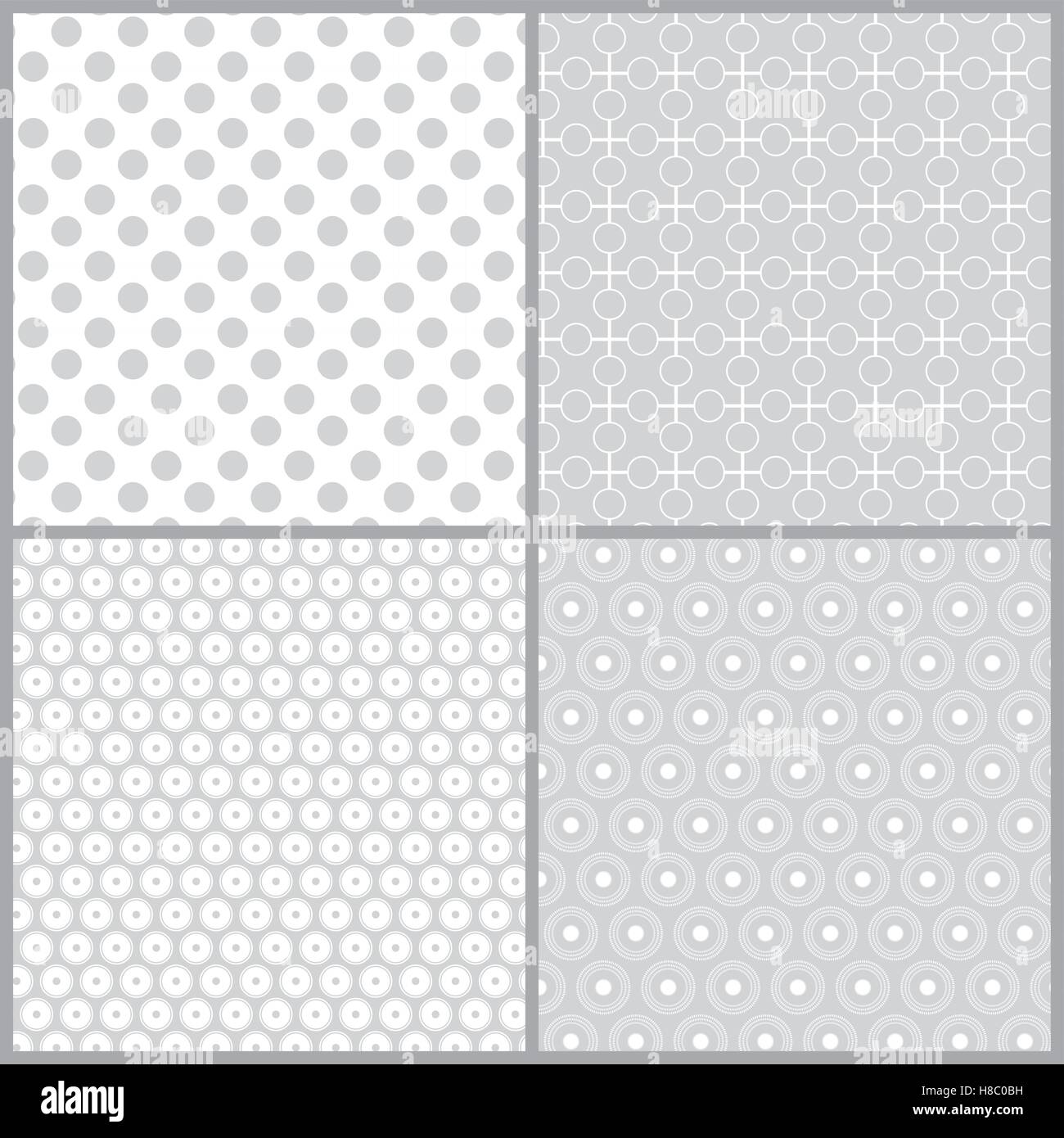 Set of simple geometric seamless patterns with different forms of the ...
