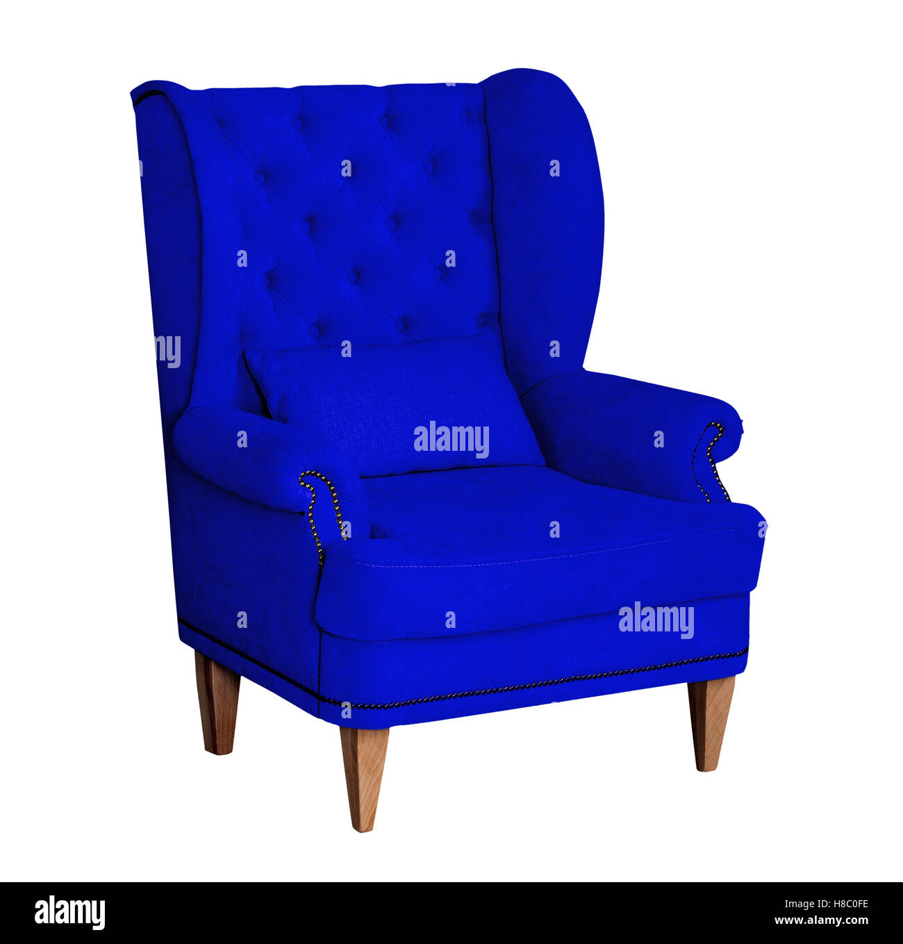 Classic textile chair Stock Photo - Alamy