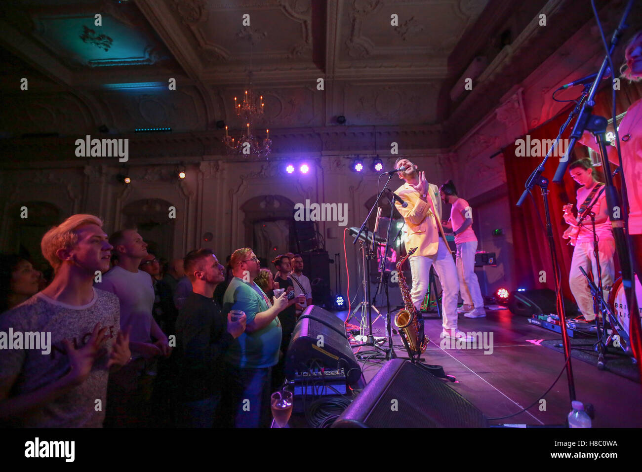 Rod Thomas (aka Bright Light Bright Light) performing live on stage at ...