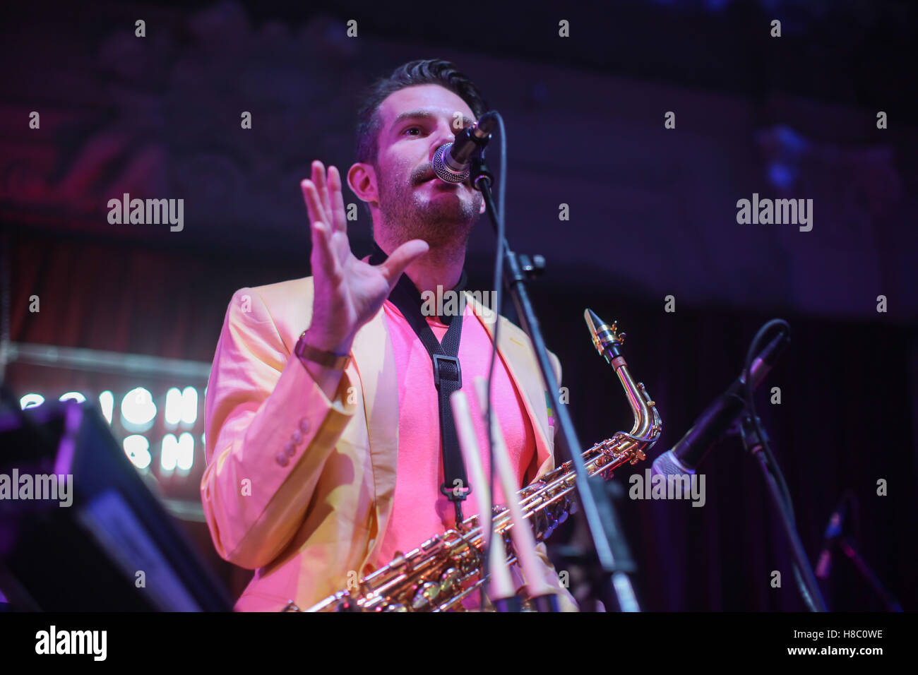 Rod Thomas (aka Bright Light Bright Light) performing live on stage at ...