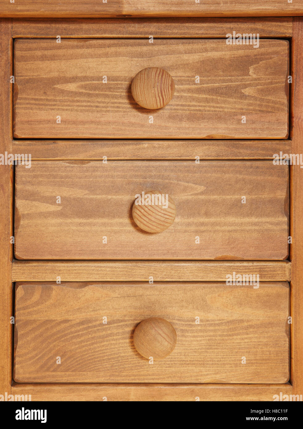 Rustic wooden drawer in warm tone. Vertical format. Brown color Stock ...