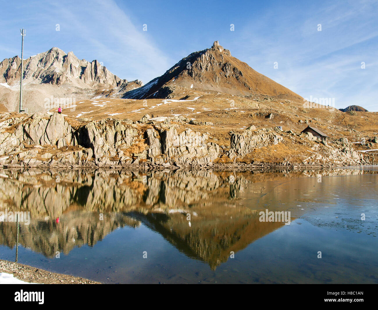Nufenenpass, Switzerland: Bedretto Valley and the Nufenen pass with ...