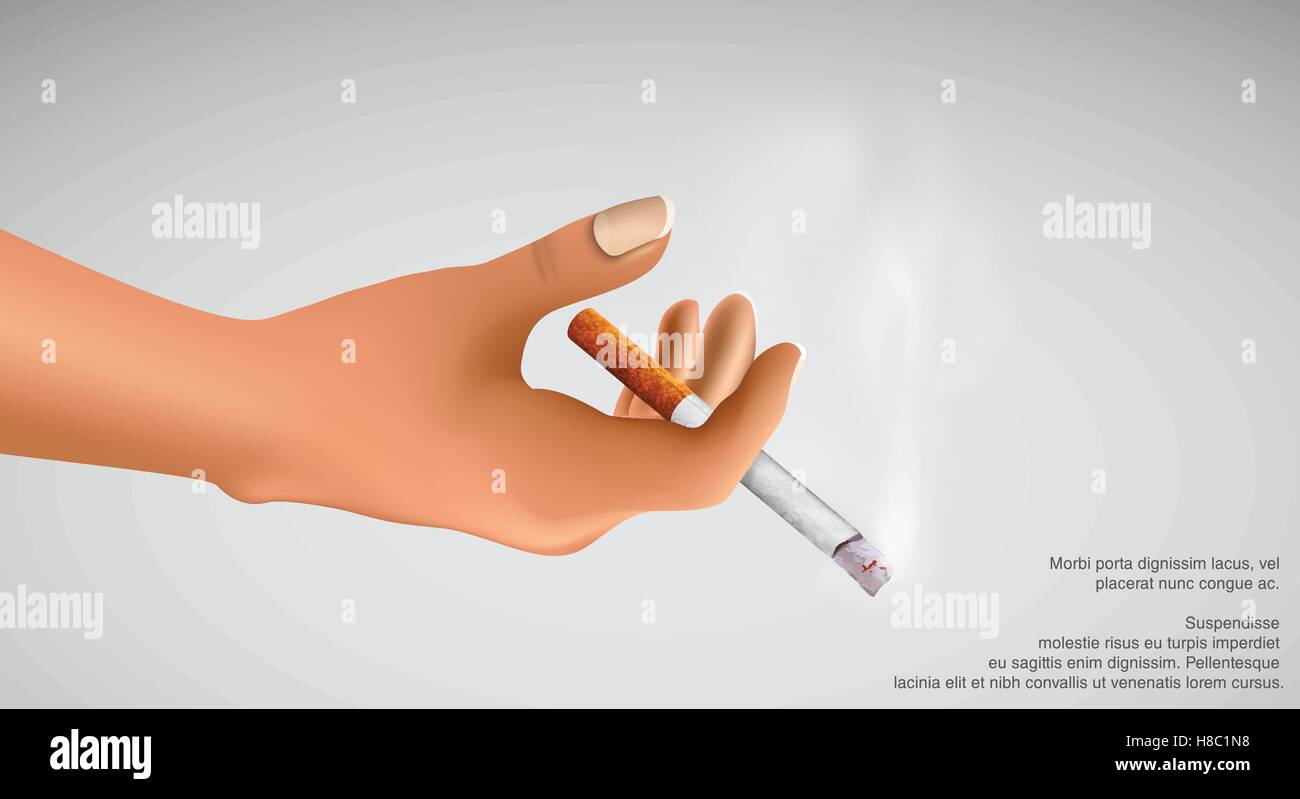 Cigarette box hand Stock Vector Images - Alamy