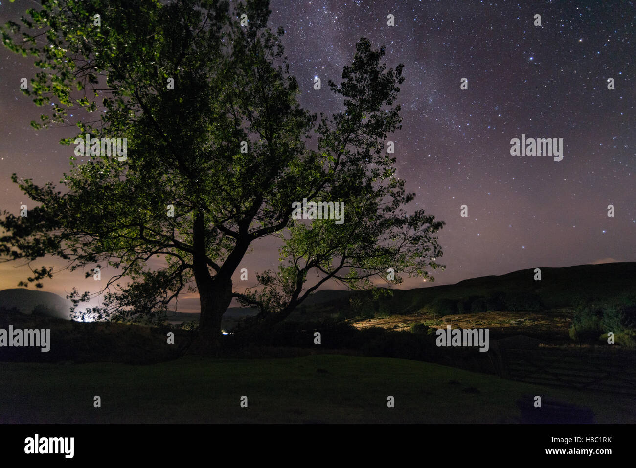 Bala starscape - Snowdonia, Wales Stock Photo - Alamy
