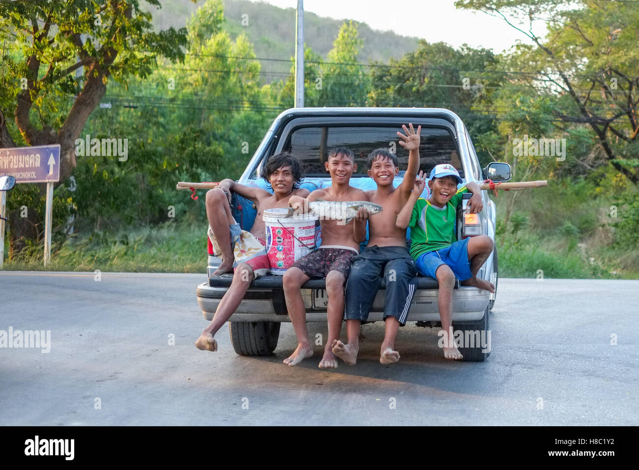 Everyday life of Thai people in Hua Hin Thailand Stock Photo - Alamy