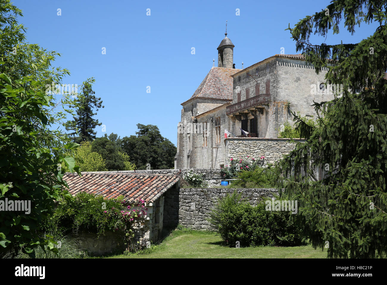 Abbey of Sainte-Ferme (western France Stock Photo - Alamy