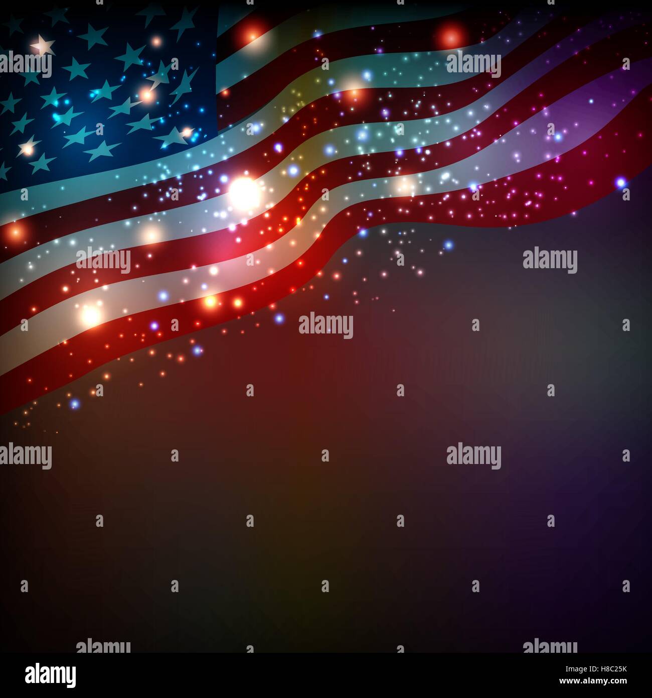 Abstract background for 4th of July Independense Day Stock Vector Image ...