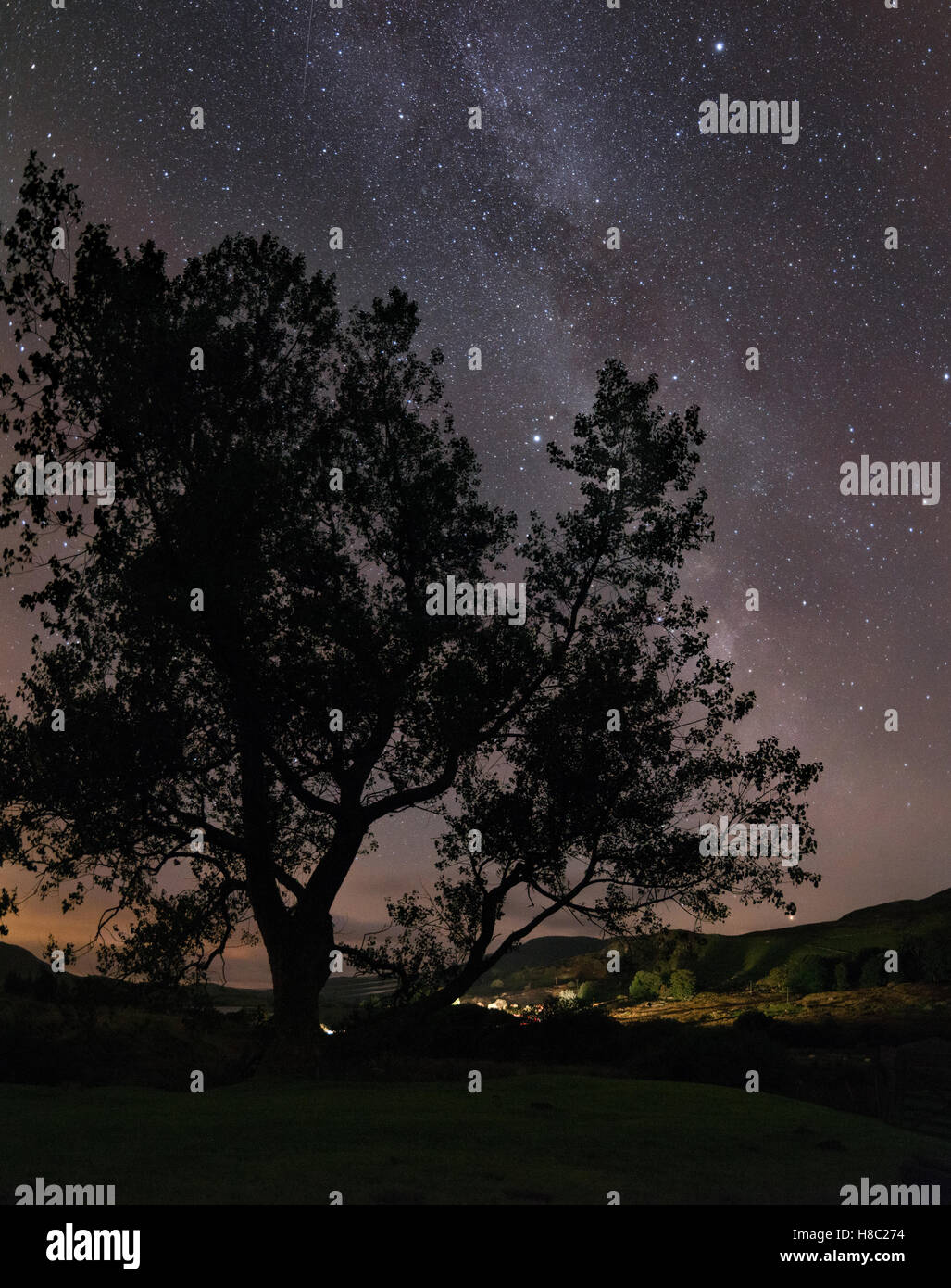 Bala starscape - Snowdonia, Wales Stock Photo - Alamy