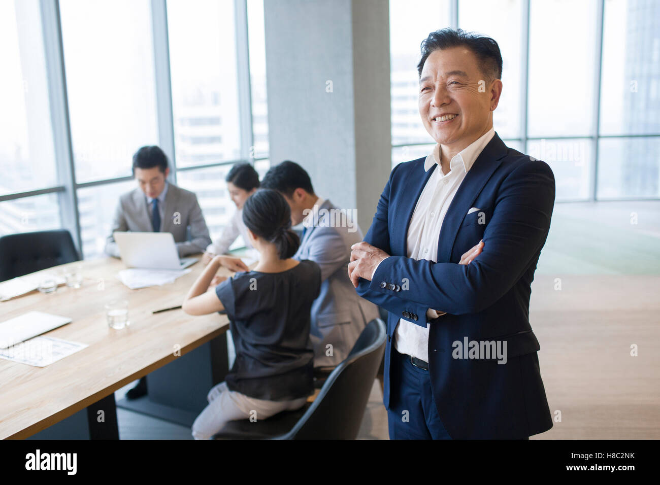 Confident Chinese businessman Stock Photo - Alamy